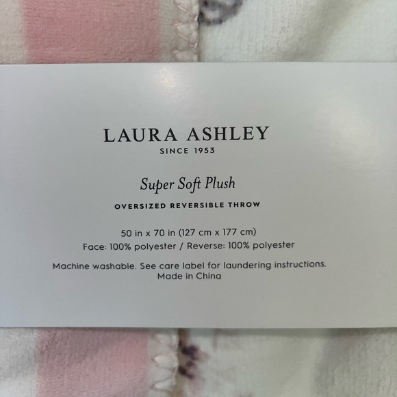 Laura Ashley | Bedding | Nwt Laura Ashley Vintage Floral Print Throw ...
